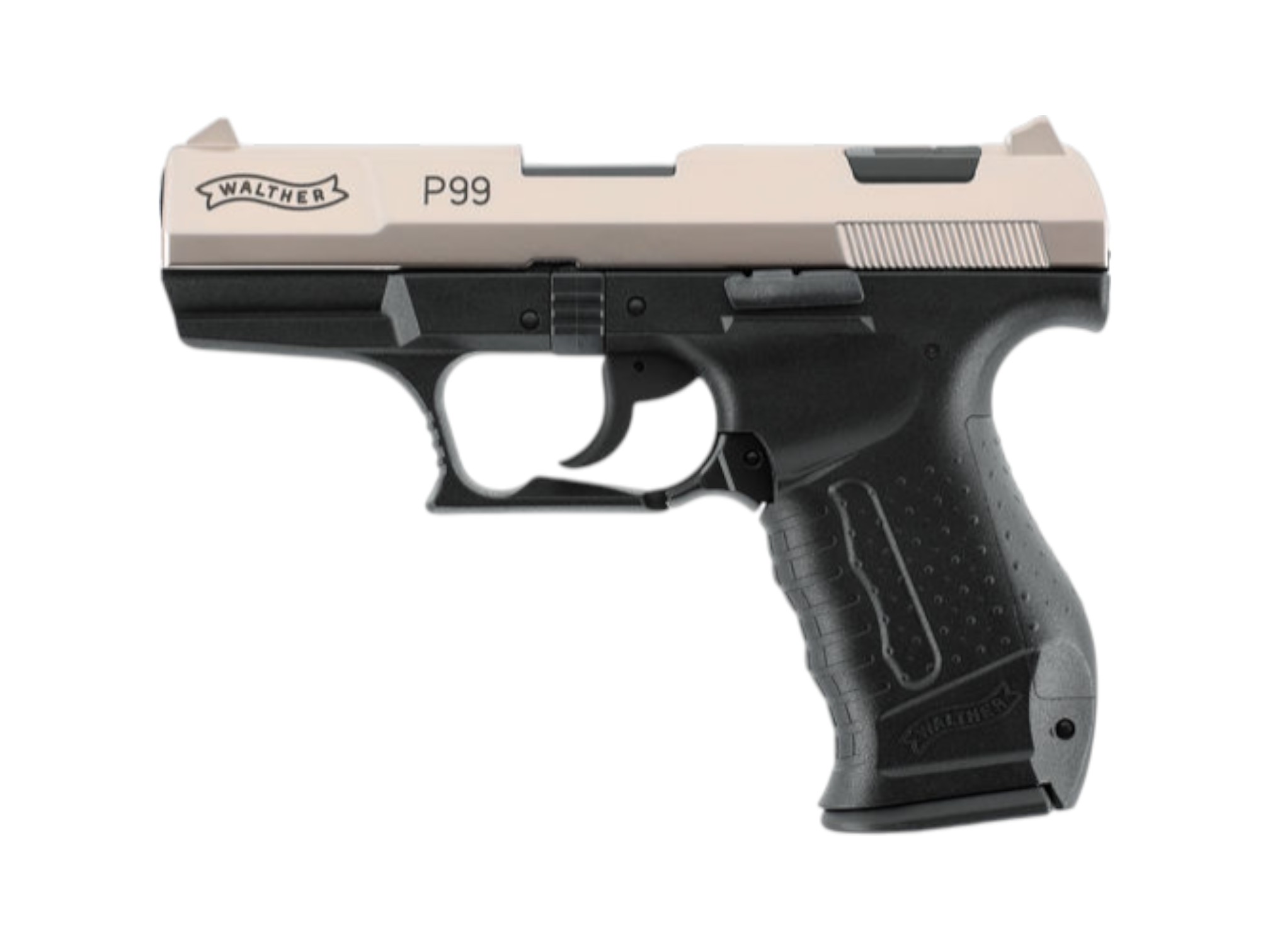 Walther P99 Nickel-Black 9mmPAK – Schreckschuss-Klassiker mit 15 Schuss ...